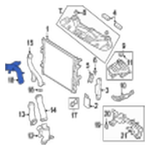 Jaguar OE C2Z22073 - Engine Coolant Pipe