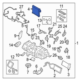 Jaguar XF A/C Evaporators & Components | Drains, Cores — CARiD.com