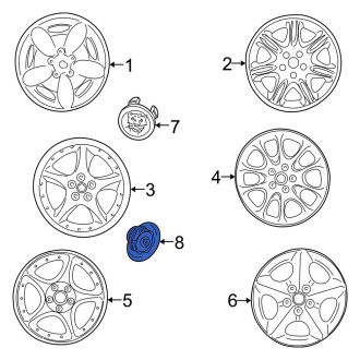 Jaguar Wheel Center Caps | Emblems, Logos, Trim Rings – CARiD.com