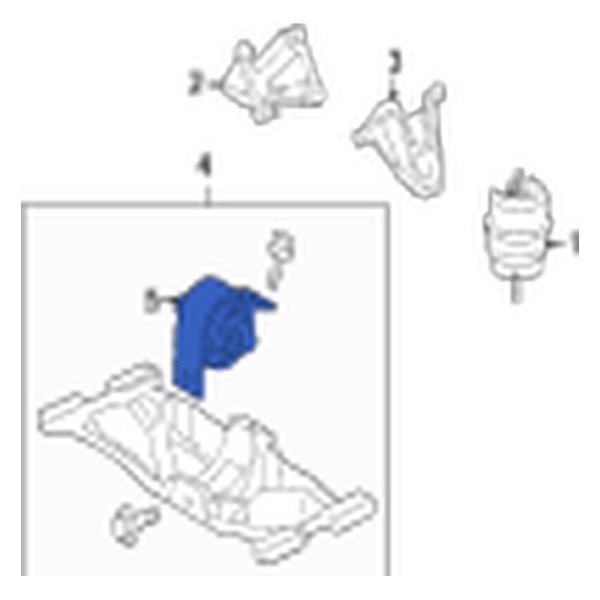 Jaguar OE XR849534 - Automatic Transmission Mount