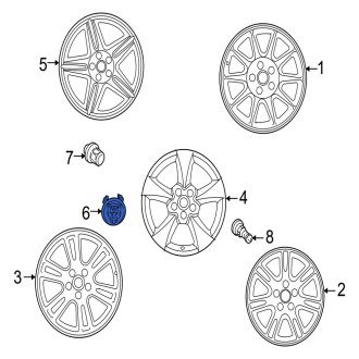 Jaguar XJ-Type OEM Wheel Center Caps - Emblems, Logos | CARiD