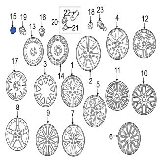 Jaguar OE™ Wheel Center Caps - CARiD.com