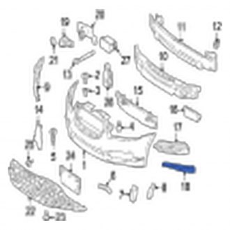 Jaguar XF Replacement Bumper Moldings & Trim — CARiD.com