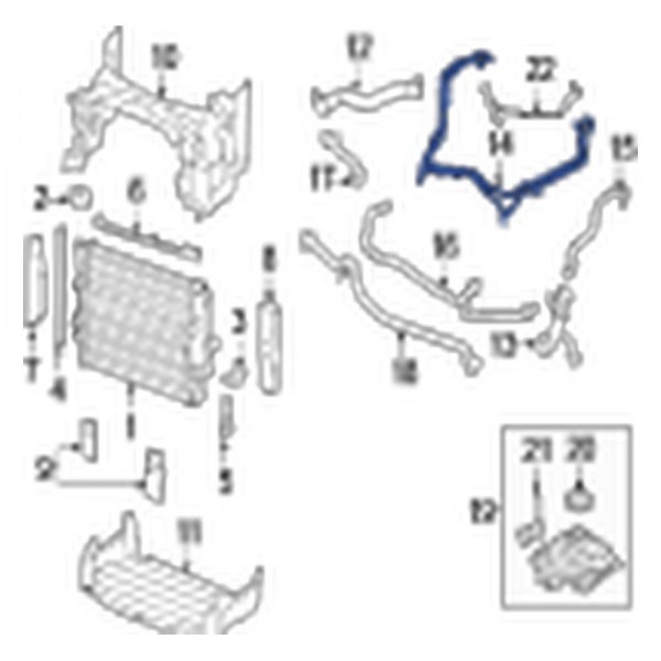 Jaguar OE C2Z29963 - HVAC Heater Hose