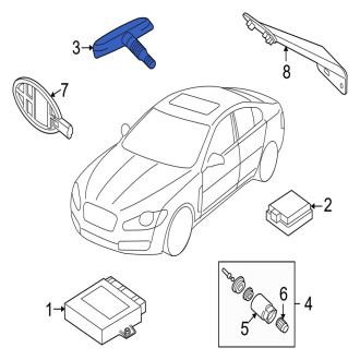 Jaguar XF OEM TPMS Sensors | Bluetooth, Wireless, USB — CARiD.com