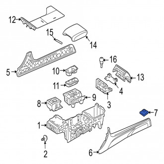 Jaguar F-Pace OEM Interior Components — CARiD.com