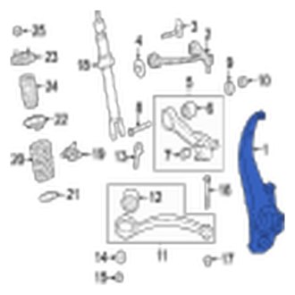 Jaguar XF Steering Knuckles, Spindles & Components — CARiD.com