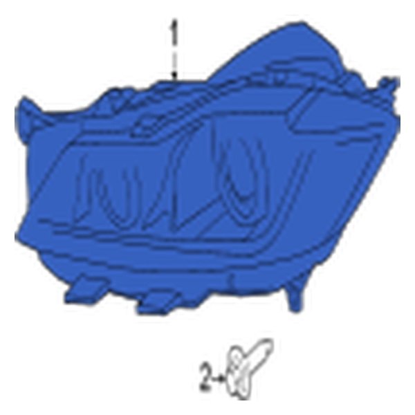 Jaguar OE T2H24587 - Front Right Headlight Assembly