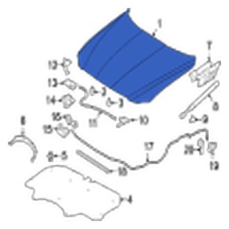 Jaguar XF Replacement Hoods | Hinges, Supports – CARiD.com