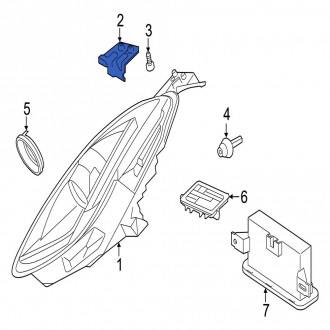 Jaguar F-Type Header Panel Brackets & Hardware — CARiD.com