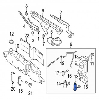 Jaguar F-Type Windshield Washer Pumps — CARID.com