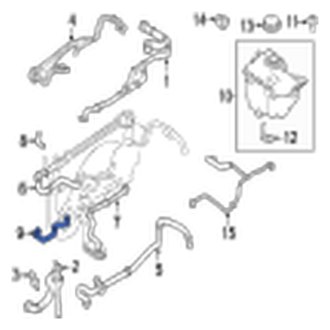 Jaguar XE-Type Radiator Hoses & Clamps | Lower, Upper — CARiD.com
