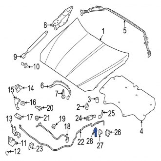 Jaguar Hood Release Cables & Handles — CARiD.com