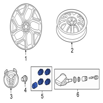 Jaguar OEM Wheels & Tires | Lug Nuts, TPMS Sensors, Covers — CARiD.com
