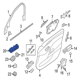 Jaguar XF OEM Window Parts | Visors, Regulators — CARiD.com
