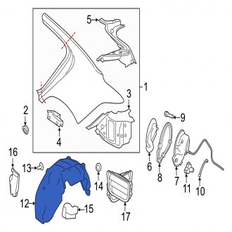 Jaguar Replacement Fenders | Moldings, Brackets, Liners – CARiD.com