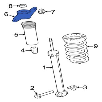 Jaguar XF Shock & Strut Mounts | Rear, Front — CARiD.com