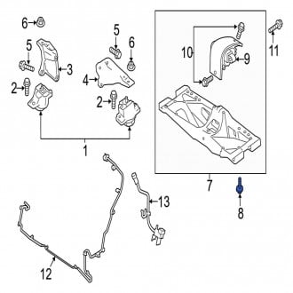 Jaguar XF Transmission Mounts | Cases, Housings, Bolts — CARiD.com