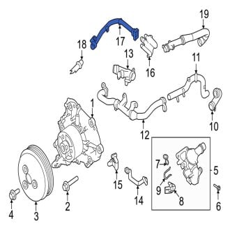 Jaguar F-Pace Radiator Hoses & Clamps — CARiD.com