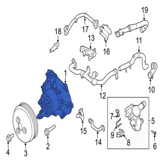 Jaguar E-Pace Water Pumps | Electric, Mechanical — CARiD.com