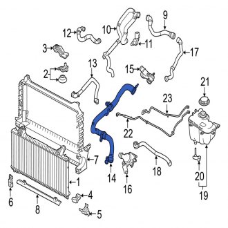 Jaguar XE-Type Radiator Hoses & Clamps — CARiD.com