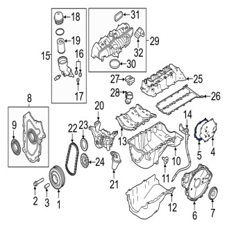 Jaguar F-Pace OEM Engine Parts | Rebuild Kits, Pistons — CARiD.com