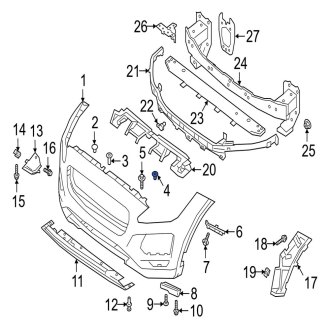 Jaguar Bumper Brackets & Hardware | Supports, Fasteners – CARiD.com
