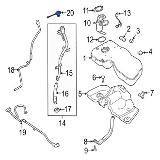 Jaguar F-Pace OEM Fuel System Parts | Pumps, Lines — CARiD.com