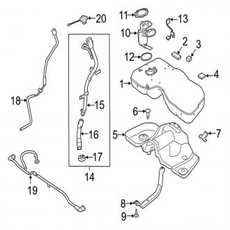 2018 Jaguar E-Pace Fuel Tanks & Components at CARiD.com