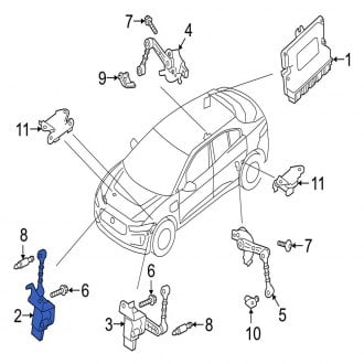 Jaguar Suspension Self-Leveling Sensors | Ride Height Sensors — CARiD.com