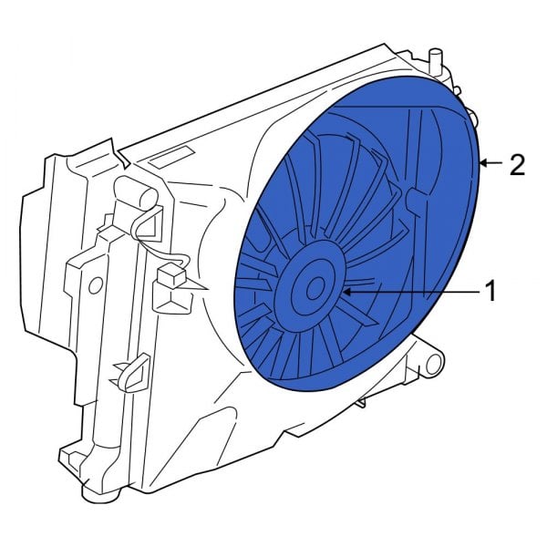 Jeep OE 5143208AA - Engine Cooling Fan Assembly