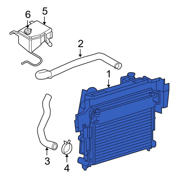 Jeep OE 55116842AB - Radiator