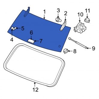 Jeep Grand Cherokee Rear Window Glass | Back Windshields — CARiD.com