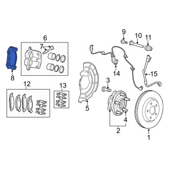Jeep Grand Cherokee OEM Brake Parts - Pads, Bleeders, Rotors | CARiD