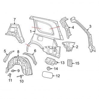 2013 Jeep Grand Cherokee OEM Quarter Panels & Parts | CARiD