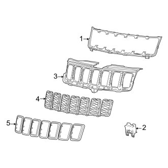 2018 Jeep Grand Cherokee Custom Grilles - Billet, Mesh, LED, Chrome, Black