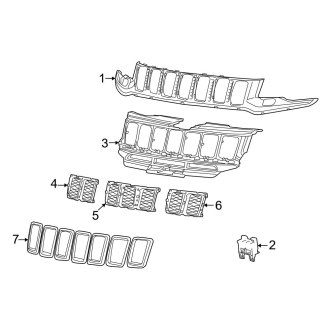 2020 Jeep Grand Cherokee Custom Grilles - Billet, Mesh, LED, Chrome, Black