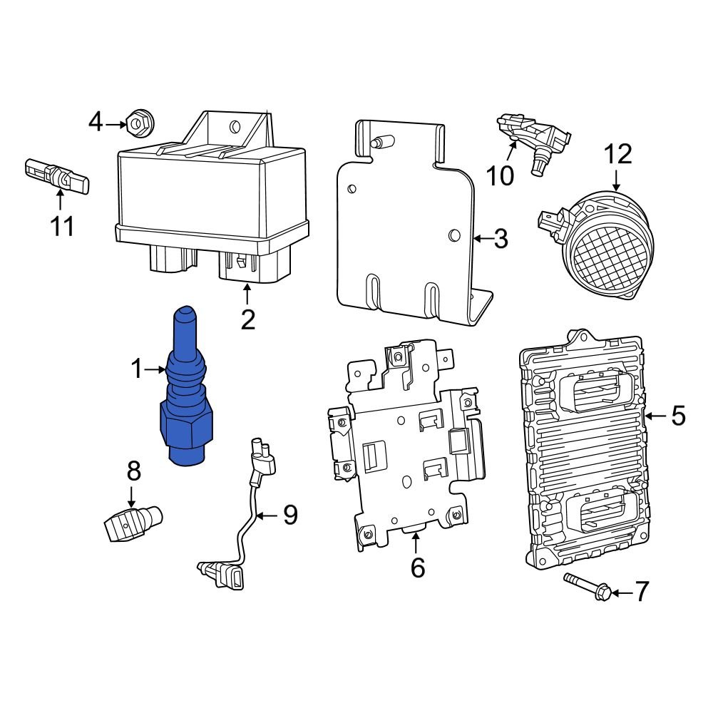 Jeep OE 68460484AB - Diesel Glow Plug