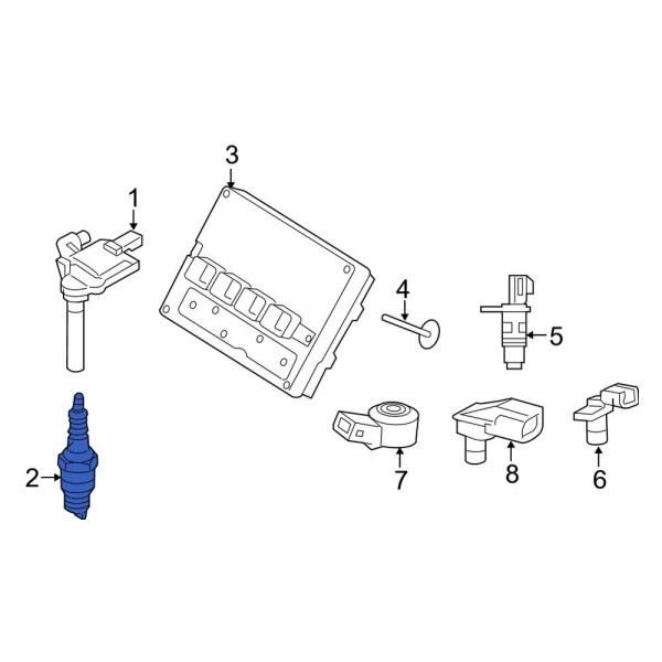 Jeep OE SP143877AB - Spark Plug