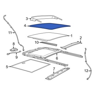 Jeep Grand Cherokee OEM Roofs & Parts | Panels, Drip Rails — CARiD.com