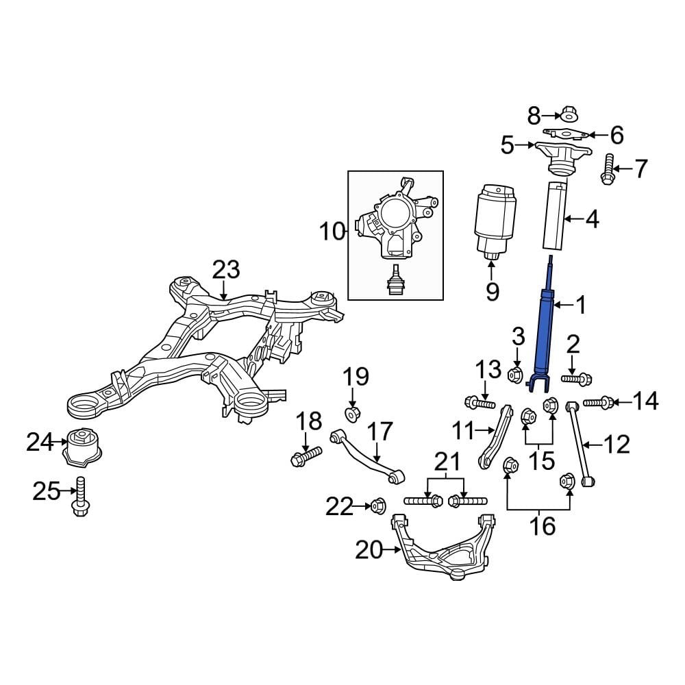 Jeep OE 68334577AA - Rear Suspension Shock Absorber
