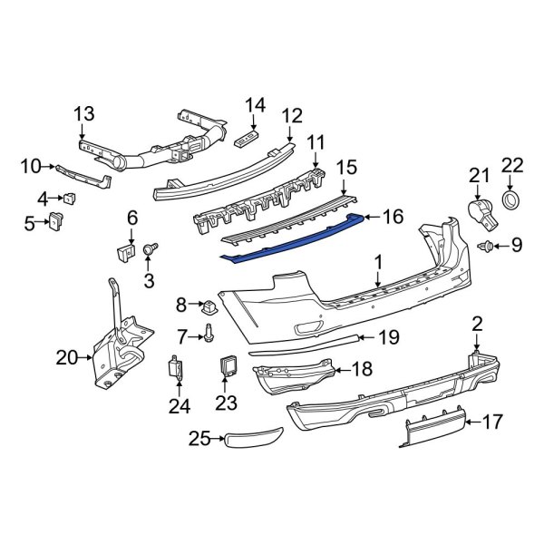 Jeep OE 5XV41MA7AB - Rear Bumper Step Pad