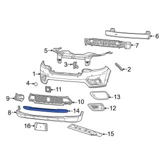 Jeep Cherokee Replacement Bumper Moldings & Trim — CARiD.com
