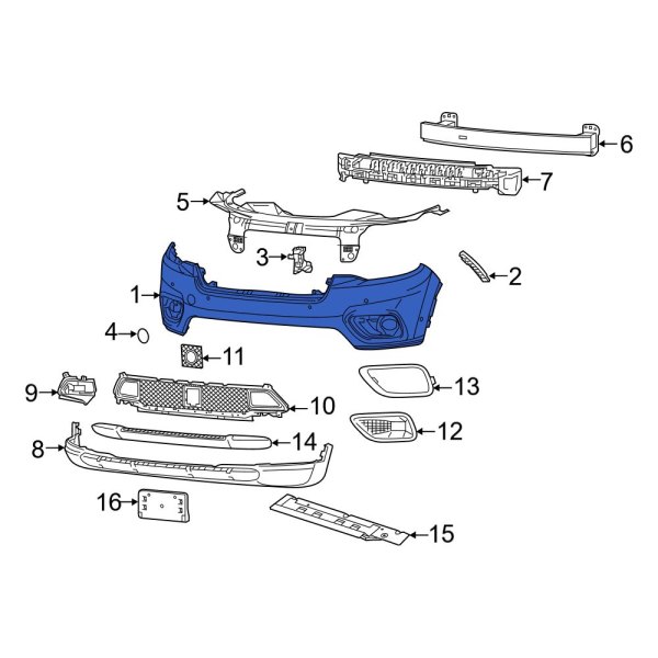 Jeep OE 68407956AB - Rear Lower Bumper Cover