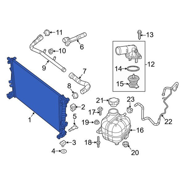 Jeep OE 68291177AA - Radiator