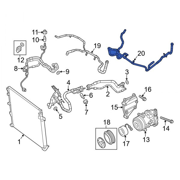 Jeep OE 68288293AE - Engine Coolant Overflow Hose