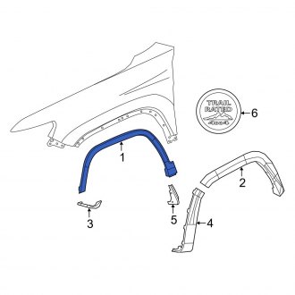 Jeep Cherokee Replacement Fender Moldings & Trim — CARiD.com