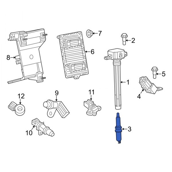 Jeep OE SP149125AF - Spark Plug