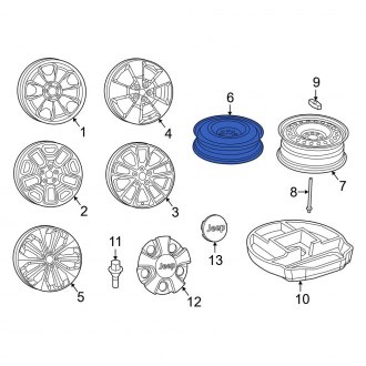 Jeep Cherokee Factory Steel Wheels — CARiD.com