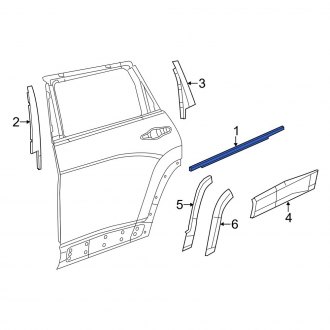 Jeep Cherokee Door Moldings - Side, Edge, Belt | CARiD